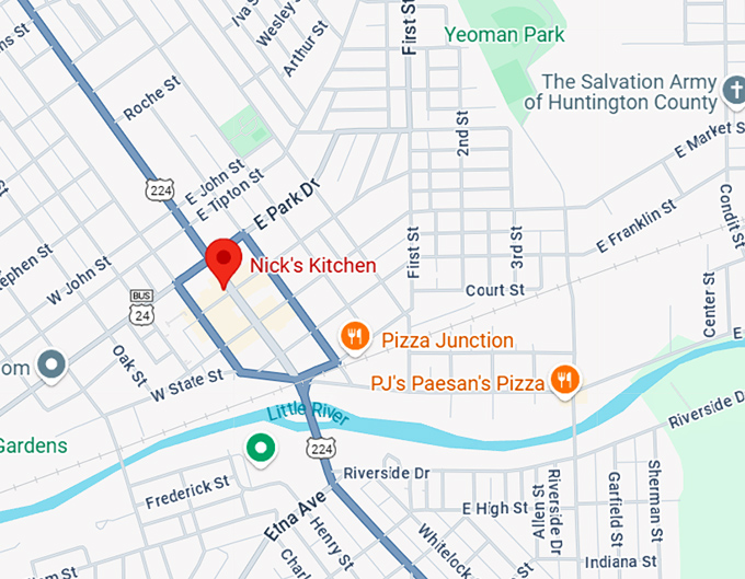 16. nick's kitchen map