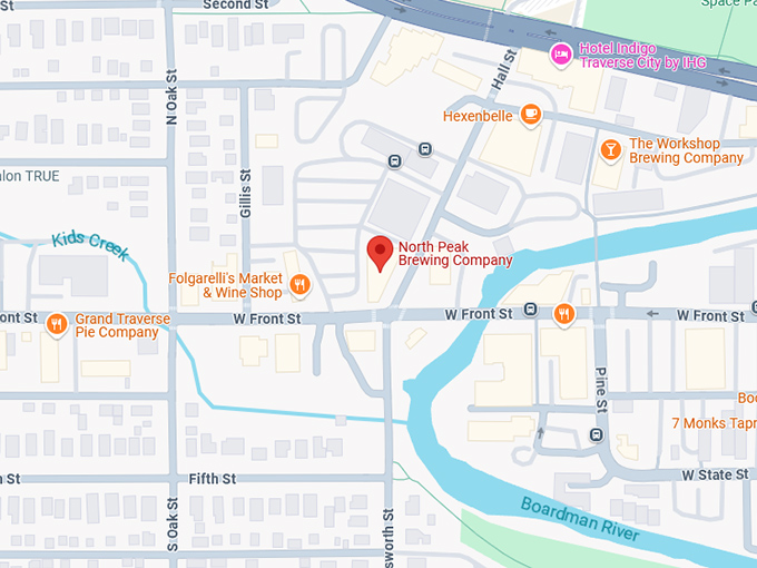 16. north peak brewing company map