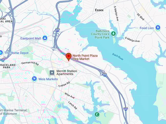 16. north point plaza flea market map