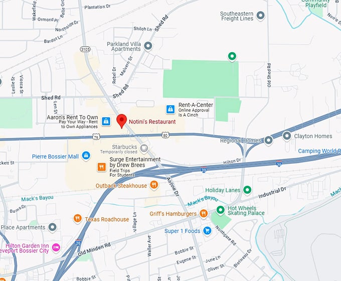 16. notini's restaurant map