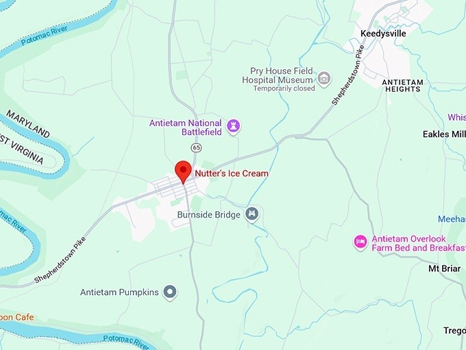 16. nutter's ice cream map