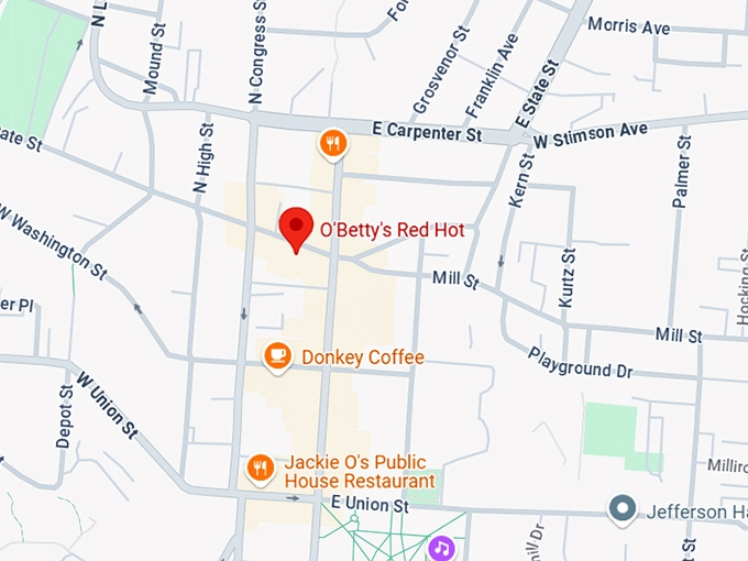 16. o'betty's red hot map