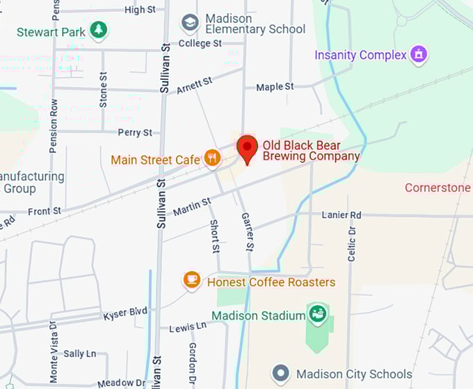 16. old black bear brewing company map