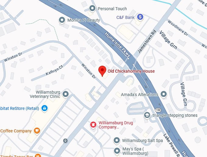 16. old chickahominy house map