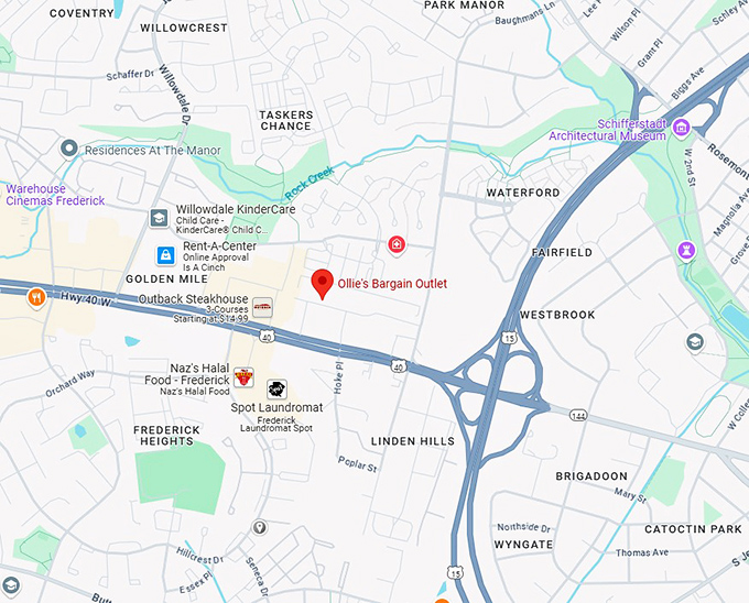 16. ollie's bargain outlet map