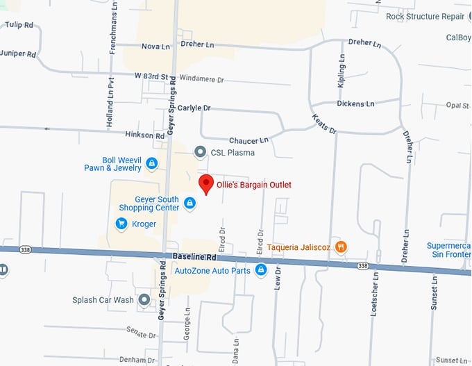 16. ollie's bargain outlet map