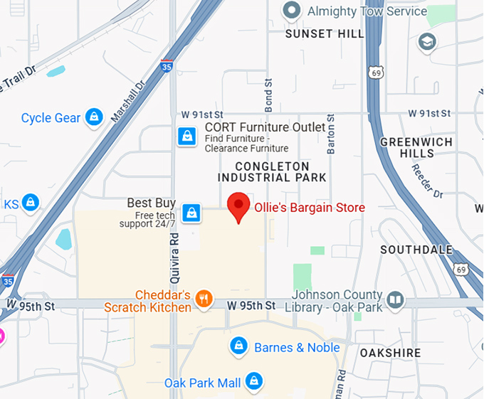 16. ollie's bargain store map