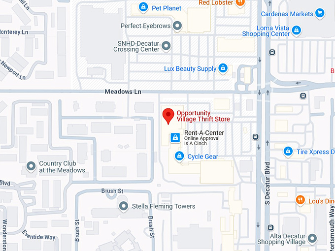 16. opportunity village thrift store map