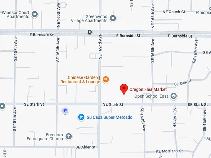 16. oregon flea market map