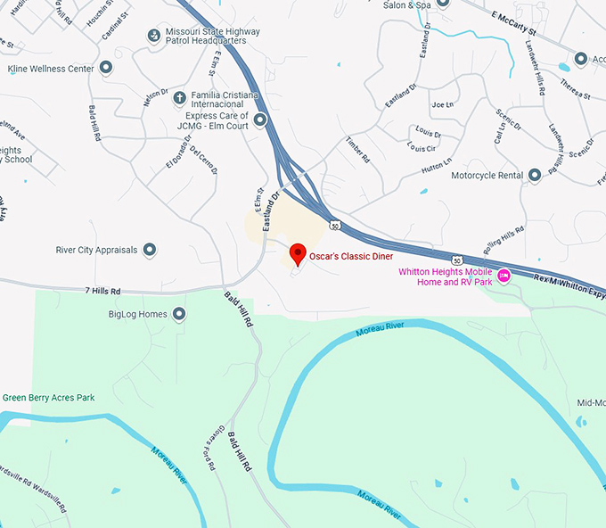 16. oscar's classic diner map