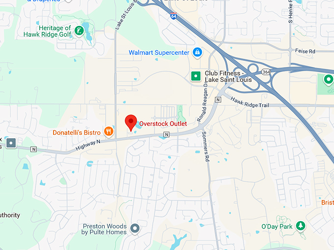 16. overstock outlet map