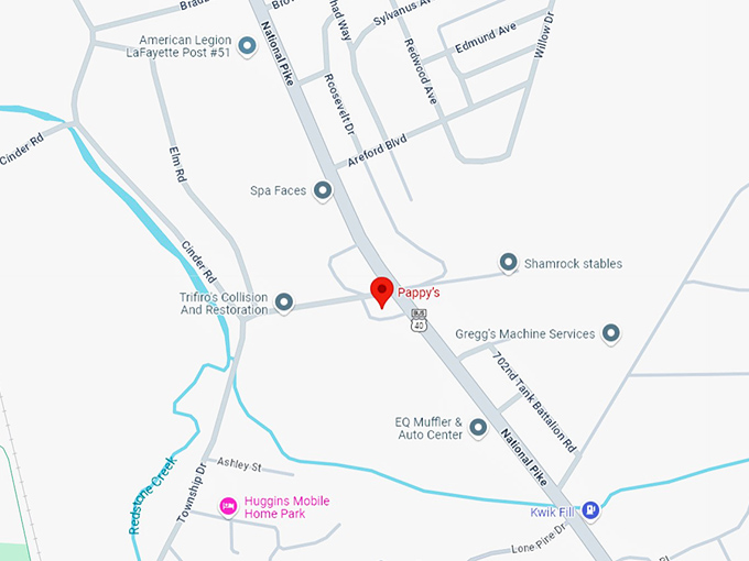 16. pappy&rsquo;s map