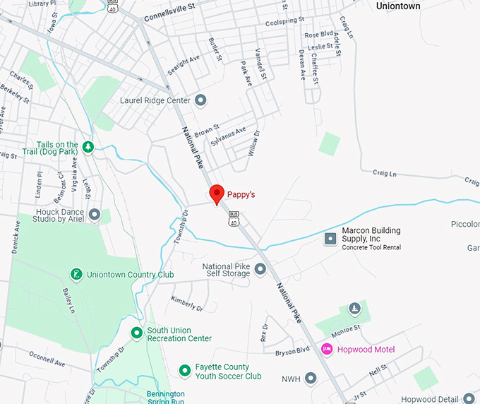 16. pappy&rsquo;s map