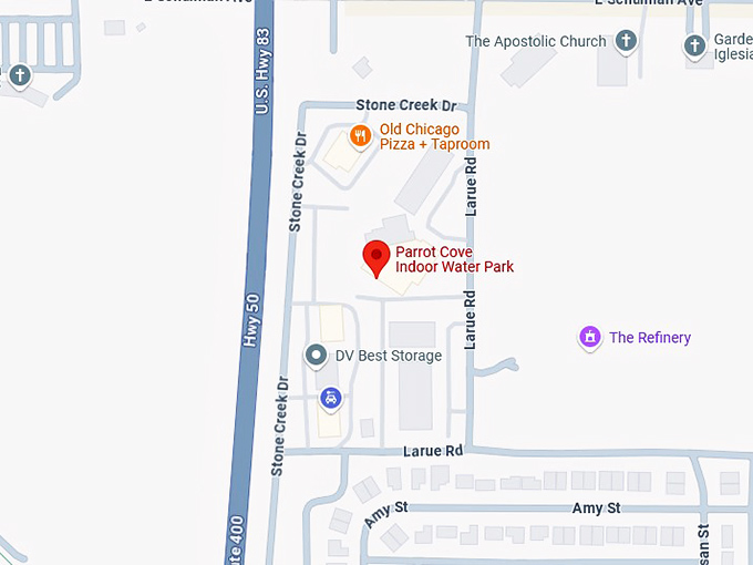 16. parrot cove indoor water park map