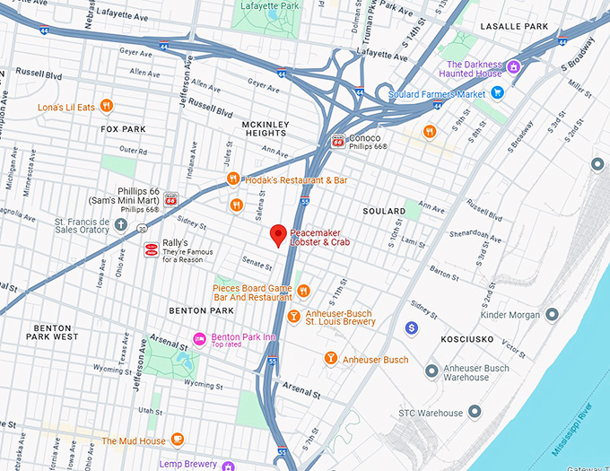 16. peacemaker lobster & crab map