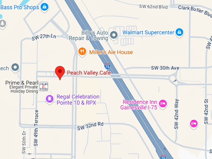 16. peach valley cafe map
