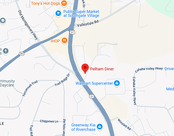 16. pelham diner map