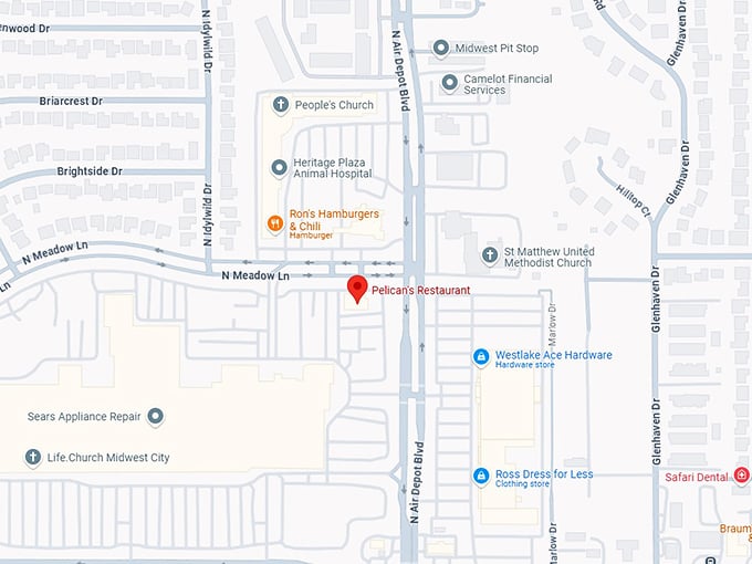 16. pelican's restaurant map