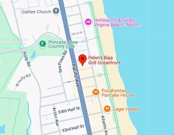 16. pelon's baja grill oceanfront map