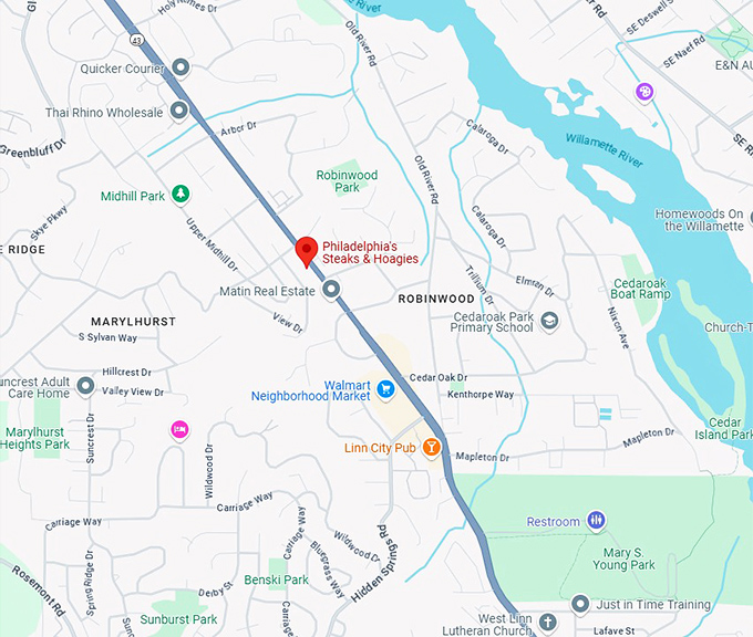 16. philadelphia's steaks & hoagies map