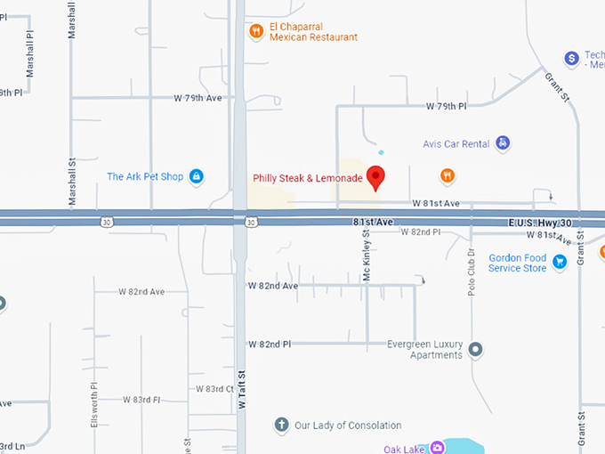 16. philly steak & lemonade map