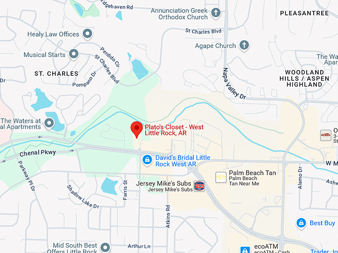 16. plato's closet west little rock, ar map