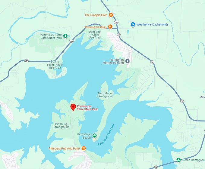 16. pomme de terre state park map