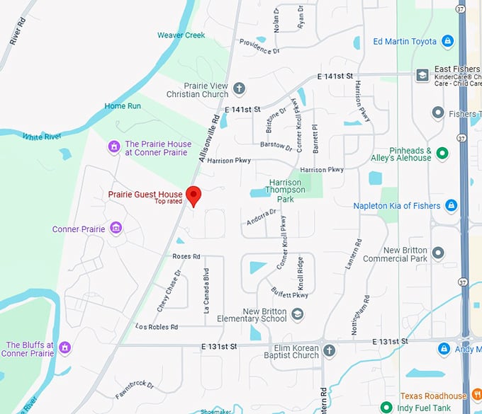16. prairie guest house map