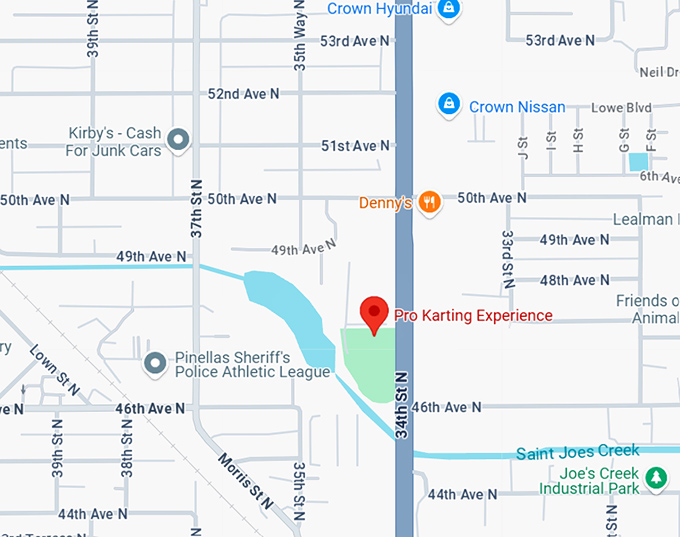 16. pro karting experience map
