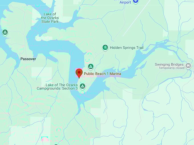 16. public beach 1 marina at lake of the ozarks state park map