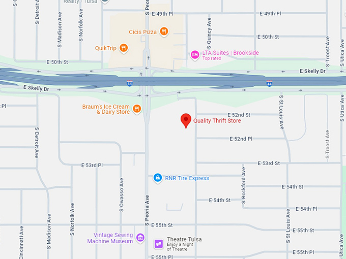 16. quality thrift store map