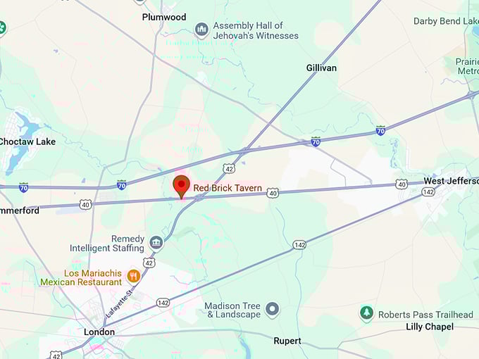 16. red brick tavern map