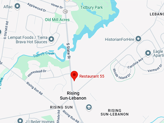 16. restaurant 55 map