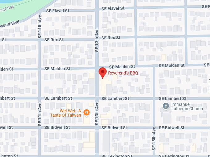 16. reverend's bbq map