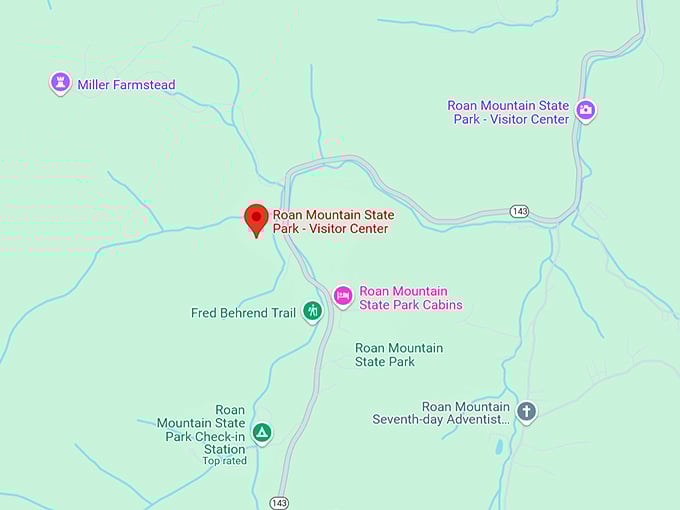 16. roan mountain state park map