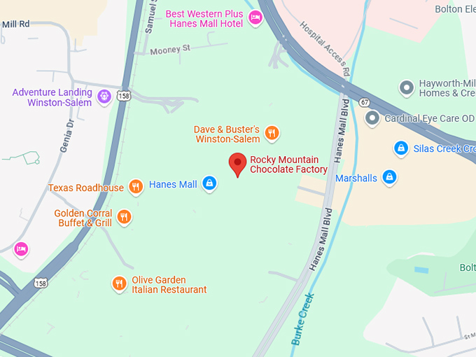 16. rocky mountain chocolate factory map