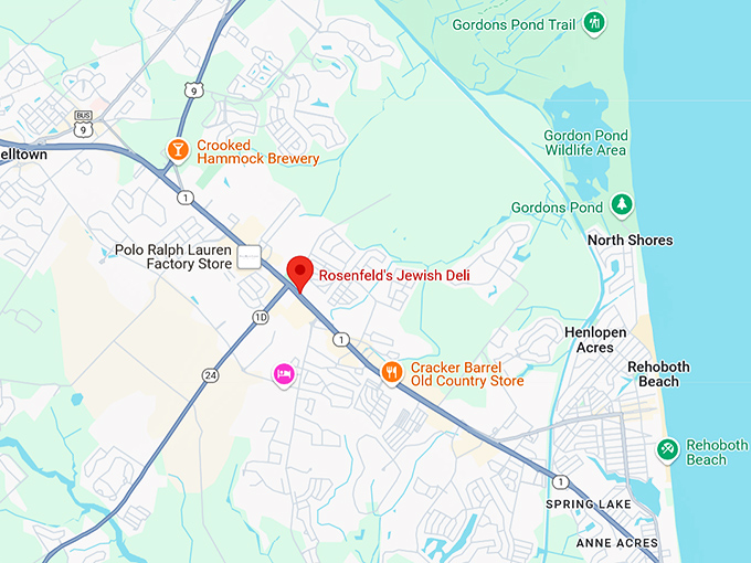 16. rosenfeld's jewish deli map