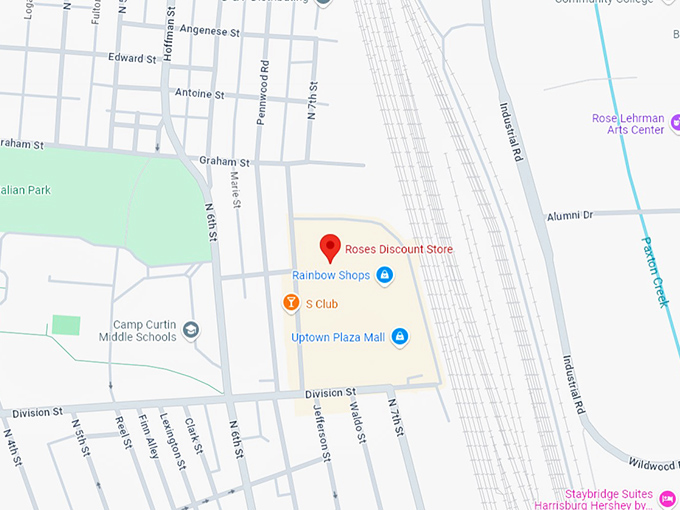 16. roses discount store map