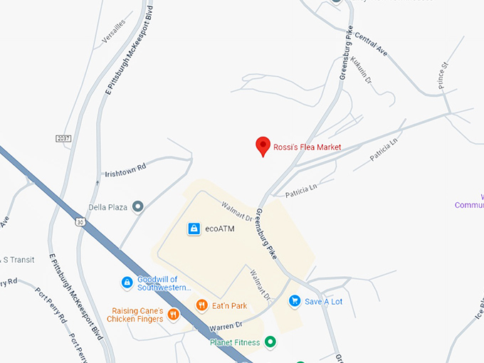 16. rossi's flea market map