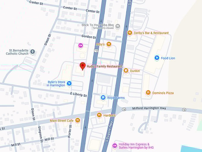 16. rudy's family restaurant map