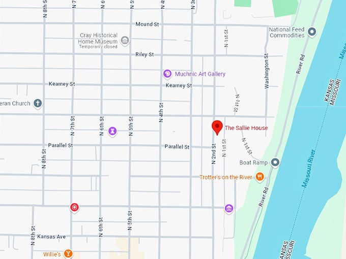 16. sallie house map