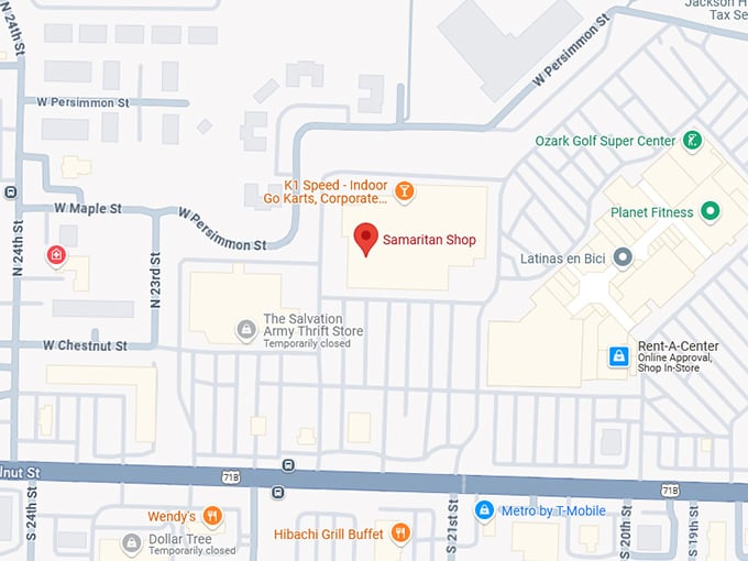 16. samaritan shop map