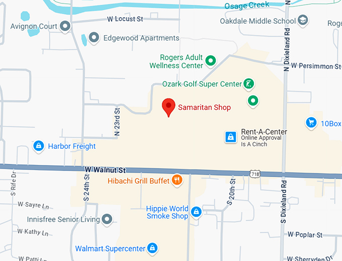 16. samaritan shop map