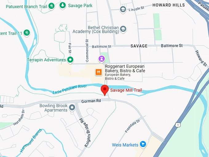 16. savage historic mill trail map