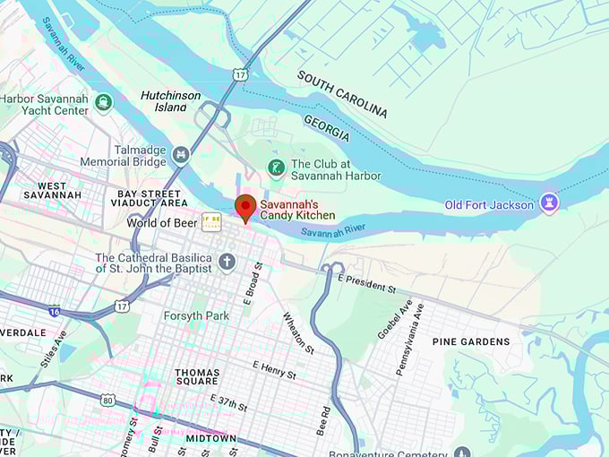 16. savannah's candy kitchen (225 e river st) map