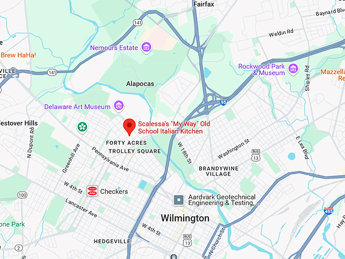 16. scalessa's my way old school italian kitchen map