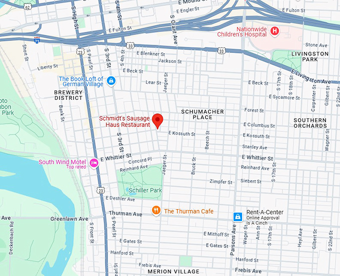 16. schmidt&rsquo;s sausage haus restaurant map