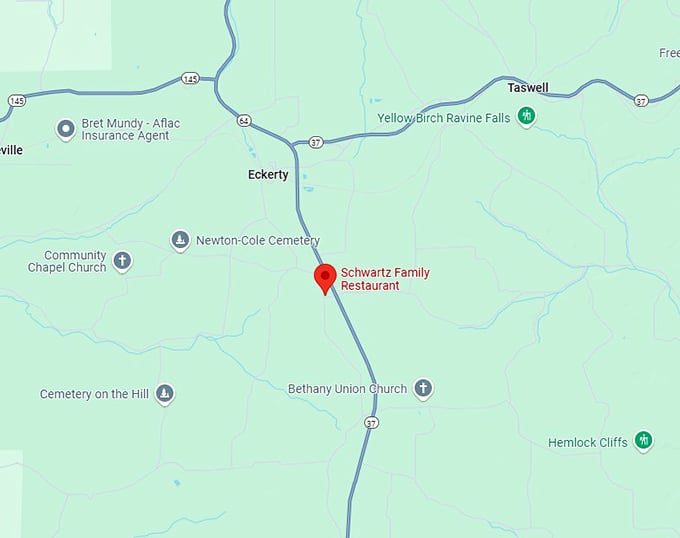 16. schwartz family restaurant map