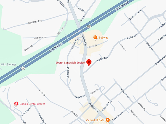 16. secret sandwich society map