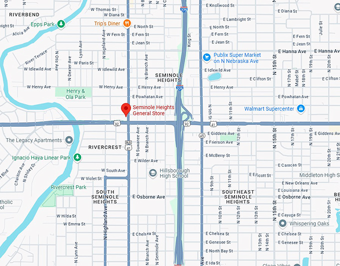 16. seminole heights general store map